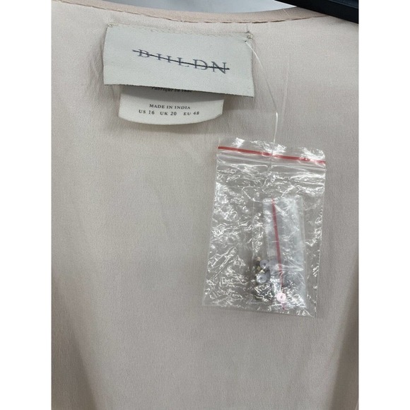 BHLDN | Dresses | Bhldn Plymouth Size 6 Beaded Wrap Dress In Blush Nwot ...